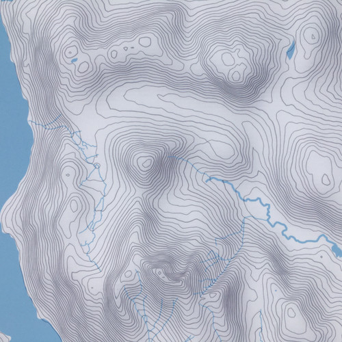 custom topographic map - your favourite place | LocalOutlines