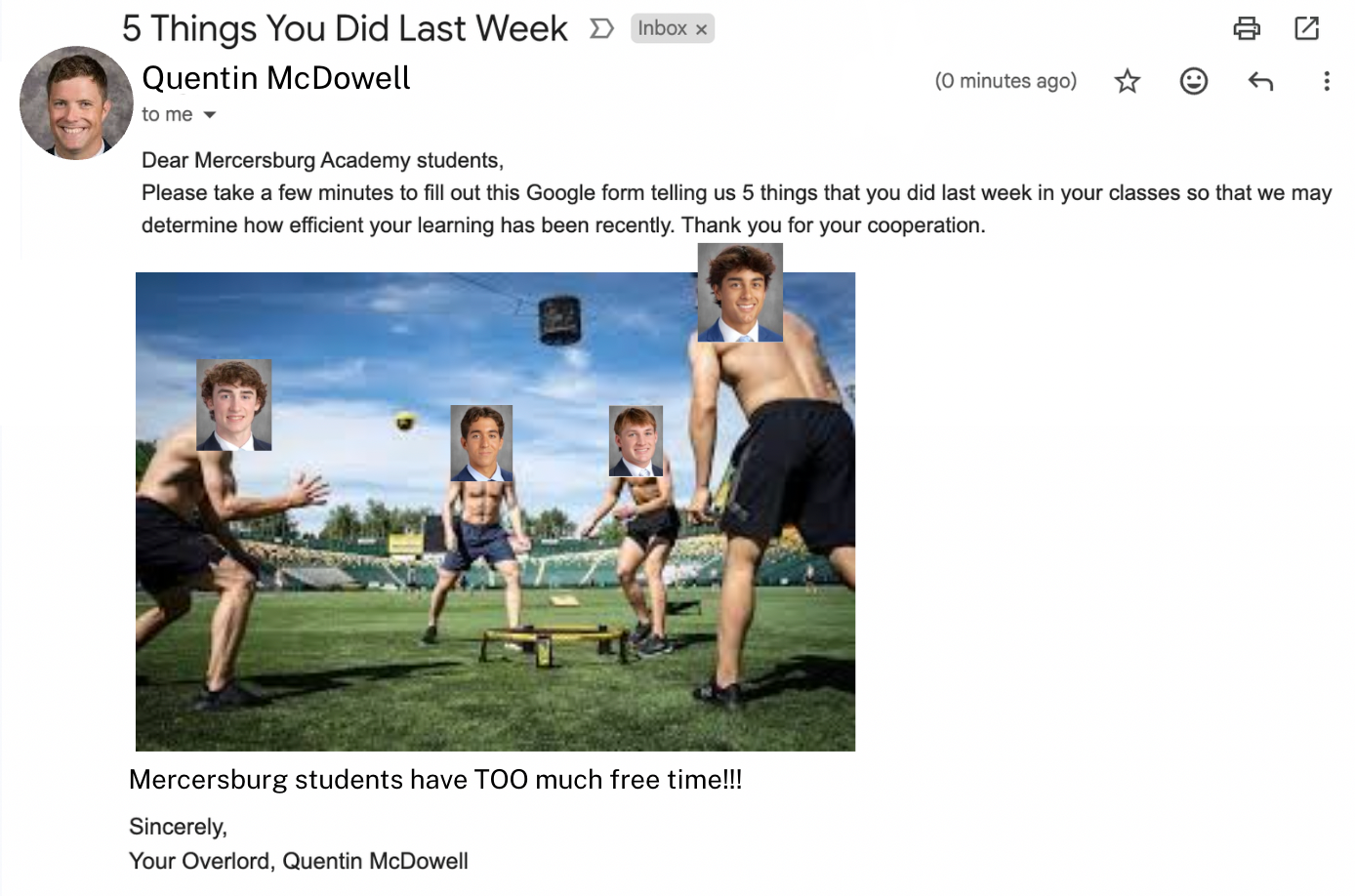 Five things you did last week