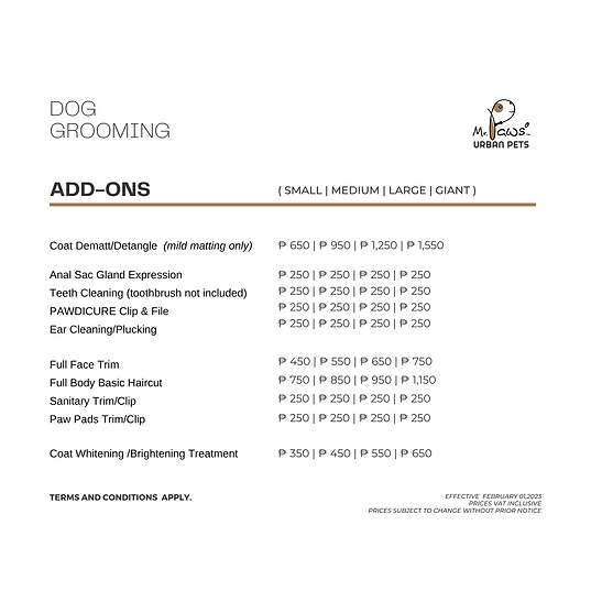 Dog Grooming | Mr.Paws