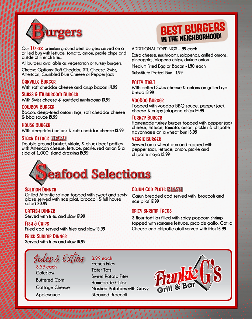 The Menu | Frankiegs