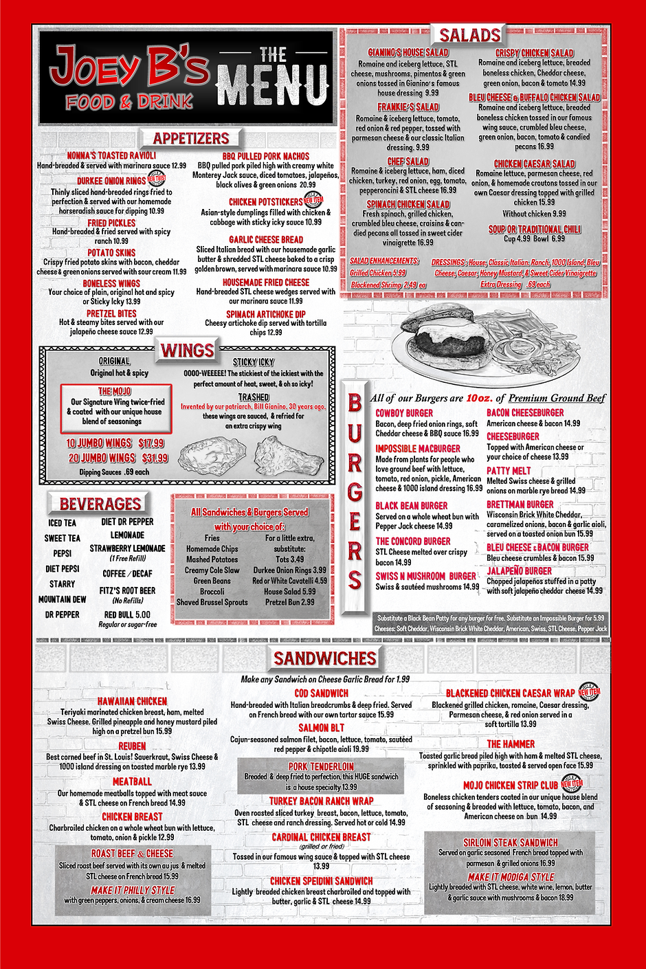 MENU | Joey B's Concord