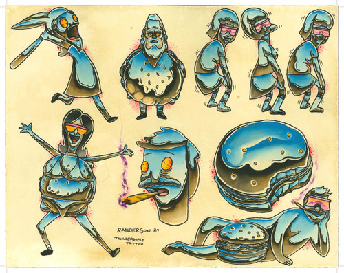 bobs burgers single flash sheet | Elusive Tattoo Tools