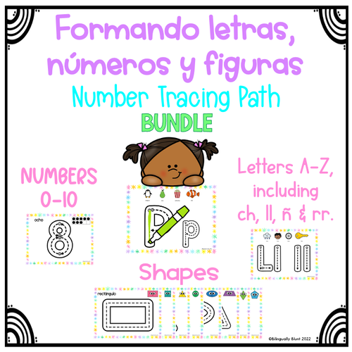 Formando letras, números y figuras centro de motricidad fina Tracing ...