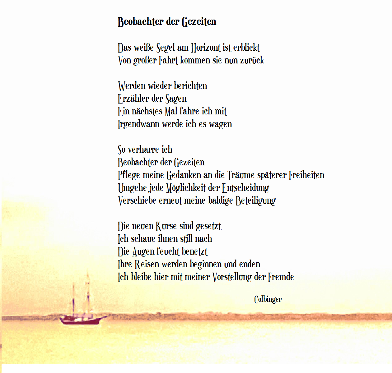COLBINGER / GEDICHTE / AKUSTIK ROCK FOLK / BAYERN