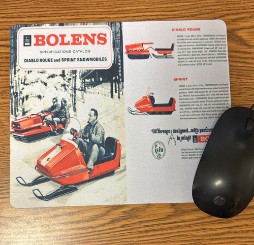 Bolens Diablo Rouge & Sprint Snowmobiles Mouse Pad | Sam's Bolens ...