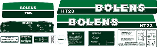 Bolens HT-23 Decal Set | Sam's Bolens, LLC$115.00Bolens HT-23 Decal Set ...