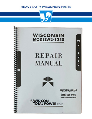 Wisconsin Engine Model W2-1250 Repair Manual | Sam's Bolens, LLC https ...