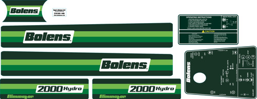 Bolens 2000 Hydro Decal Set | Sam's Bolens, LLCAlias 5020H decals, 2000 ...