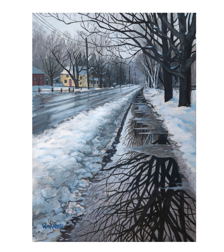 #234 February Walk | WIlliam Kramer Art