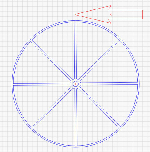 Spin wheel \ spin game with arrow - svg,dxf, ai and png ...