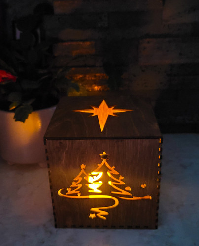 Christmas Lantern Digital File | Christmas Light Box |Christmas ...