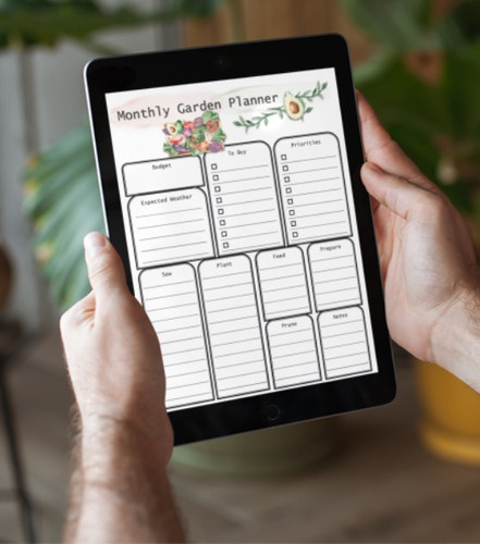 Vegetable Garden Digital Planner Journal | digital journal, iPad ...