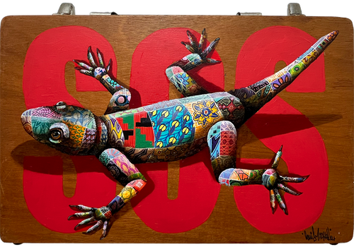 ‘Save Our Species - The Psychedelic Rock Gecko 1’ by Louis Michel | BSMT