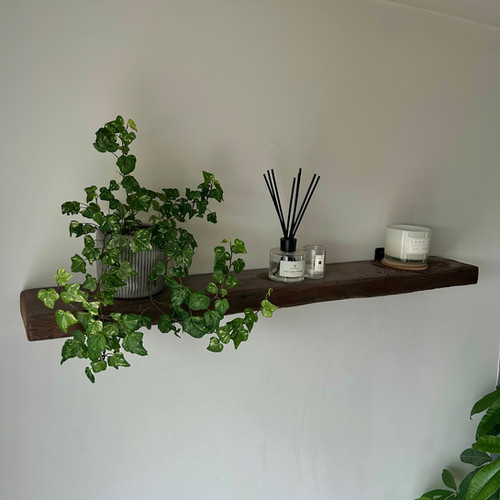 Rustic Handcrafted Square Edge Shelf | Woodgrain Timbercraf
