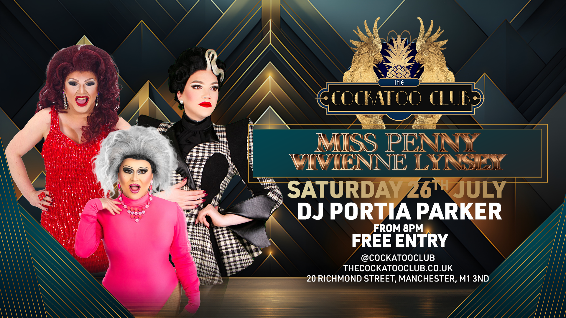 Cocktails & Cabaret with Miss Penny & Vivienne Lynsey | The Cockatoo Club