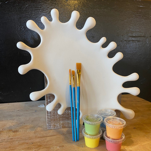 Ceramic Splash Plate - Kiln Fire | handsonartstudio