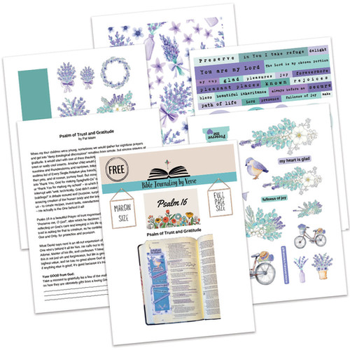 Psalm 16 Bible Journaling by Verse Kit | Visual Faith Min