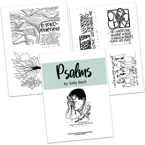 Psalms Artwork Packet - Sally Beck | Visual Faith Min