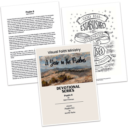 A Year in the Psalms Devotional: Psalm 8 by Beth Foreman | Visual Faith Min