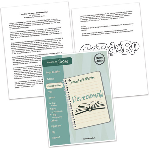 Cordero de Dios Devocional (Spanish) por Debbie Yocky | Visual Faith Min
