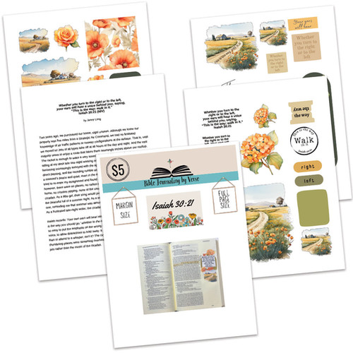 Isaiah 30:21 Bible Journaling by Verse Kit | Visual Faith Min