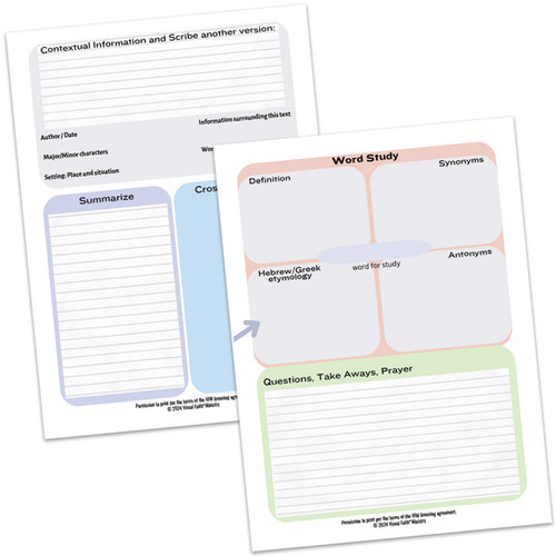 Verse Mapping Template #5 | Visual Faith Min