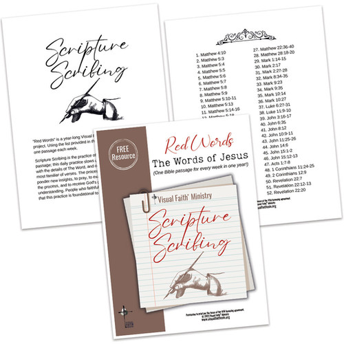 Red Words: The Words of Jesus Scripture Scribing | Visual Faith Min