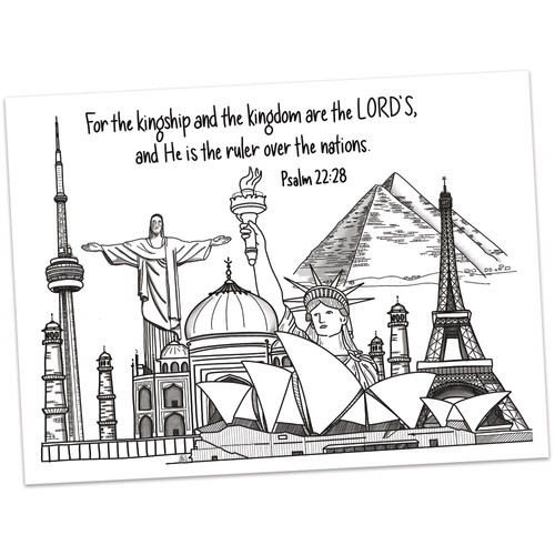 Psalm 22:28 by Jennifer Barbe | Visual Faith Min