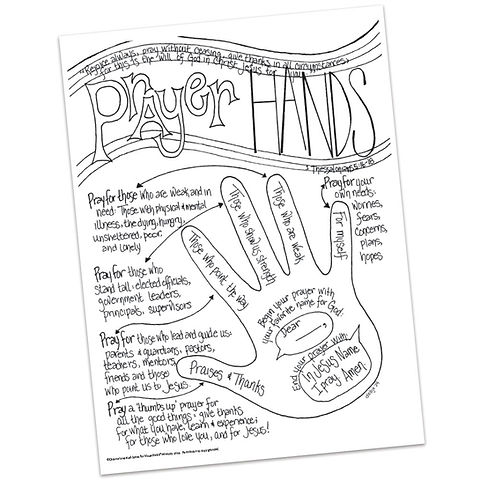 pray without ceasing coloring page