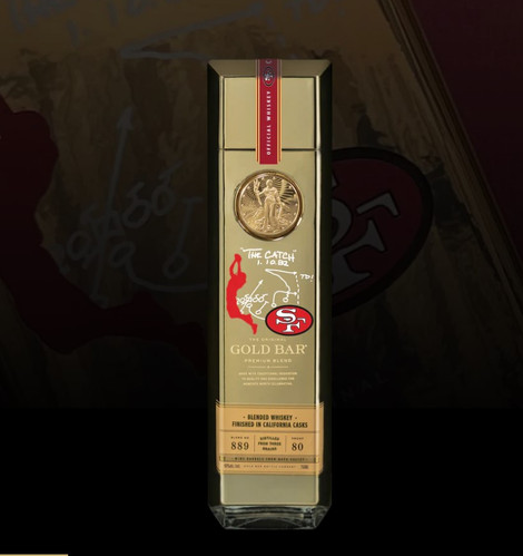 49ers 'The Catch' Limited Edition Gold Bar Whiskey | Sunrise Liquor