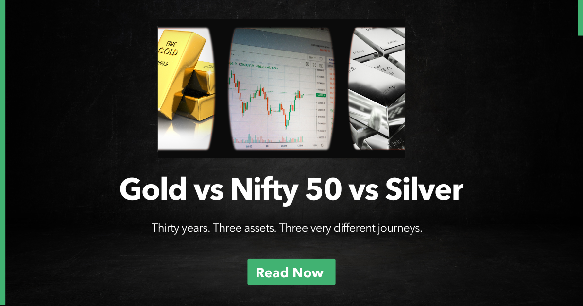 Nifty 50 vs Gold vs Silver: A 30-Year Performance Comparison