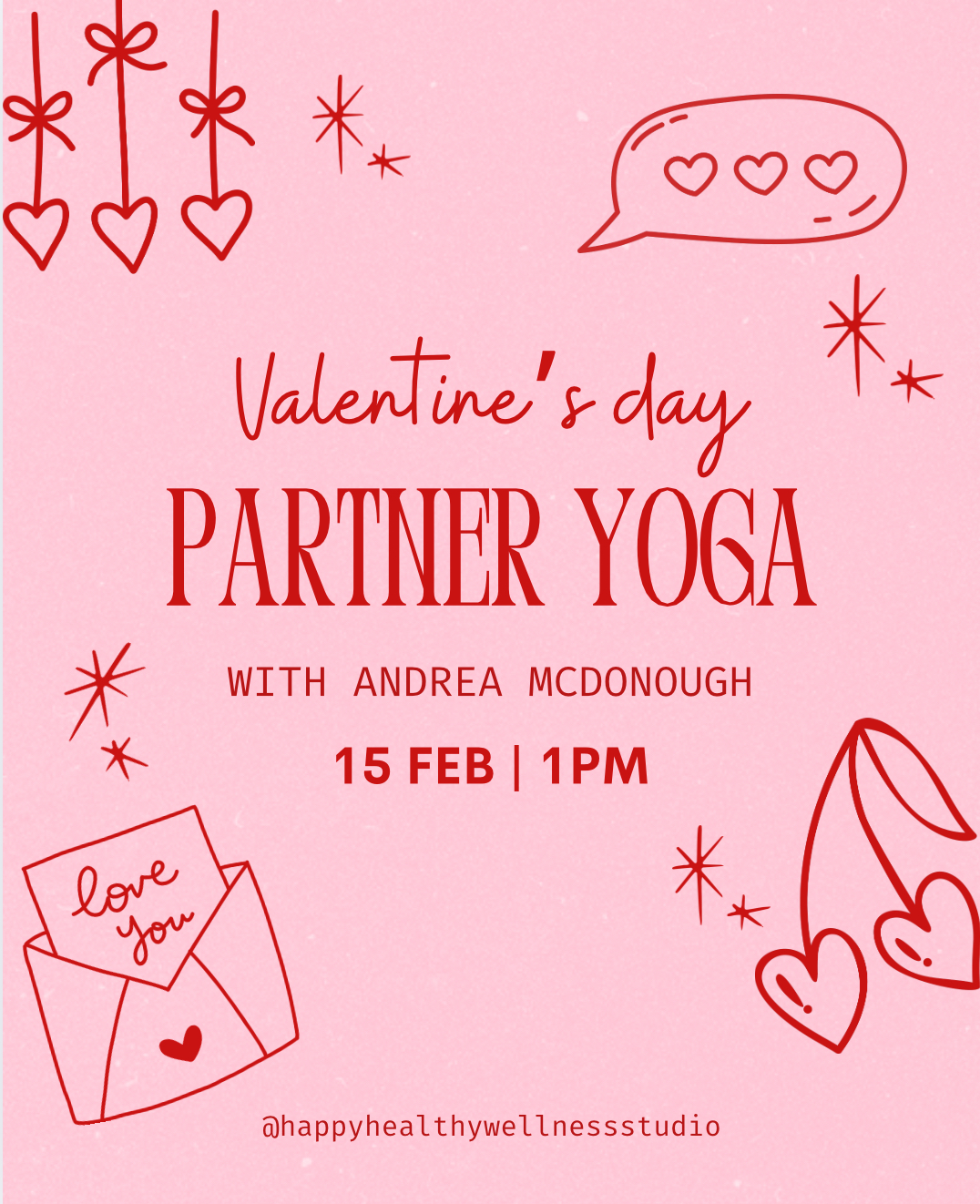 Valentine’s Day Partner Yoga | Happy & Healthy