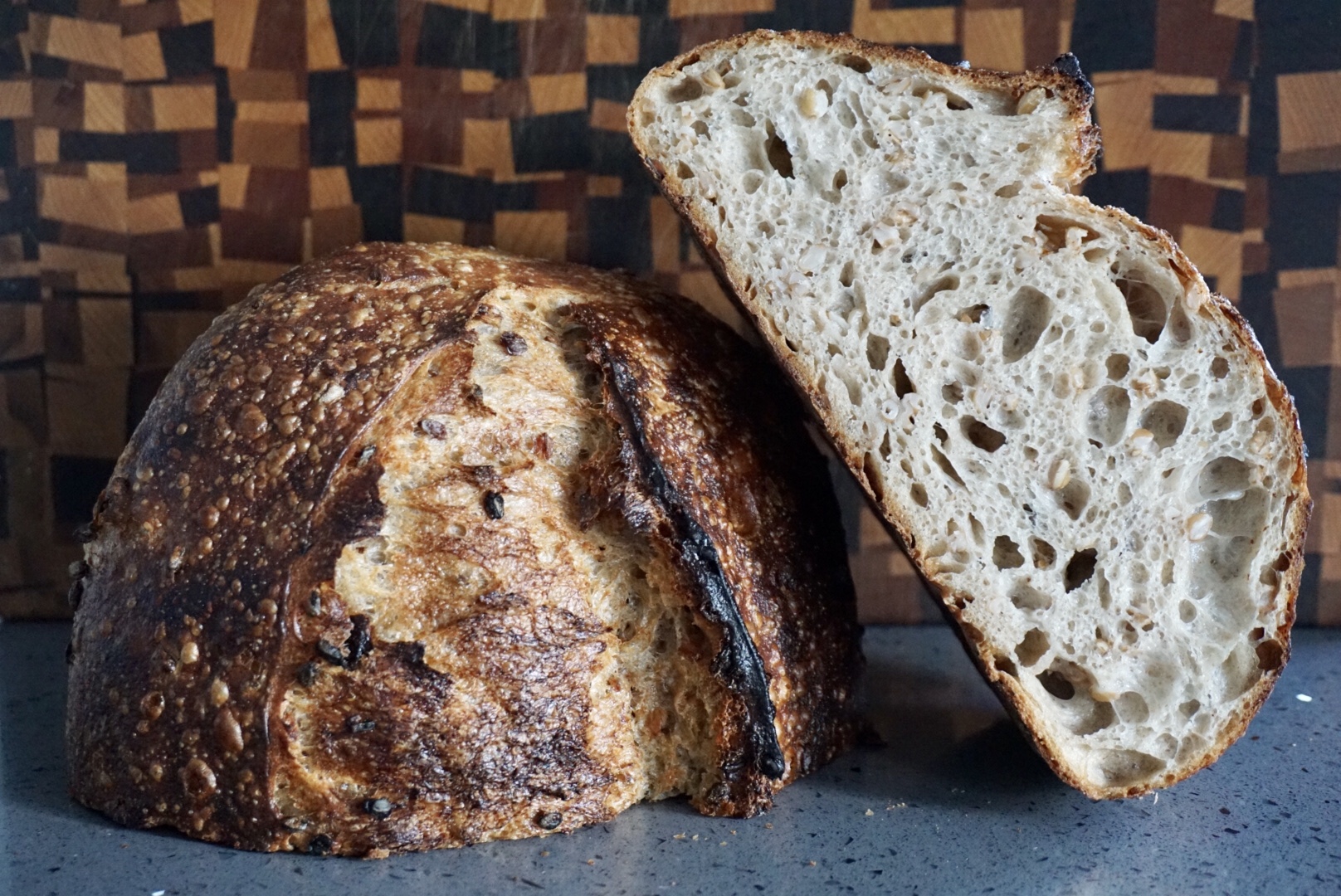 Sourdough Bread With Cooked Farro