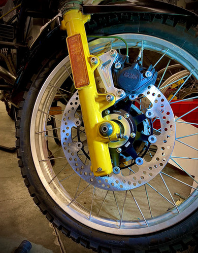 R100GS to use the Original Caliper or a K1100 4 piston caliper. WITH ...