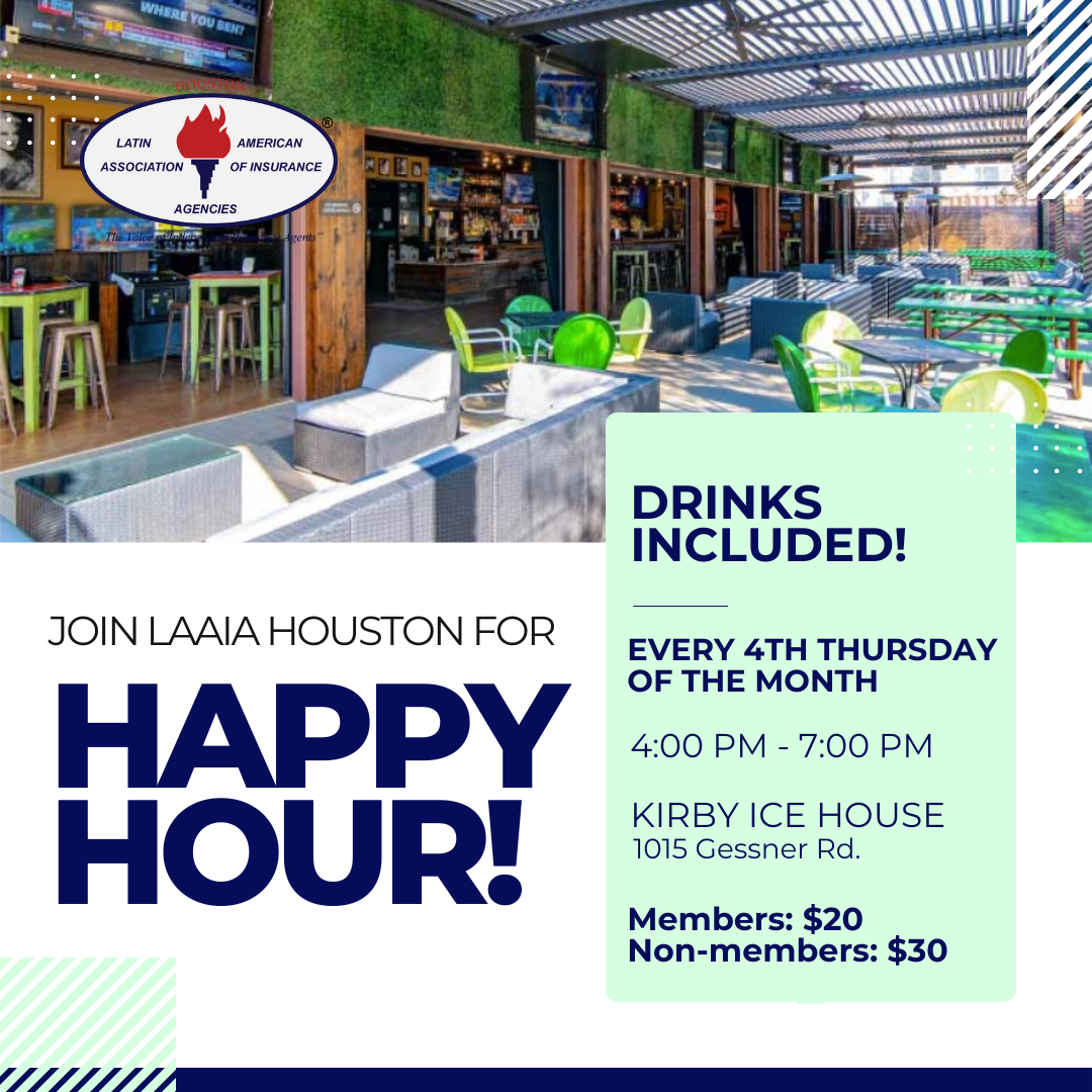 March Happy Hour @ Kirby Ice House | LAAIA Houston
