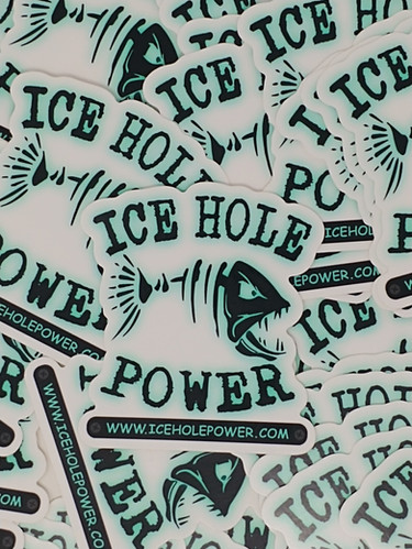 3 x 3 Ice Hole Power Sticker | iceholepower