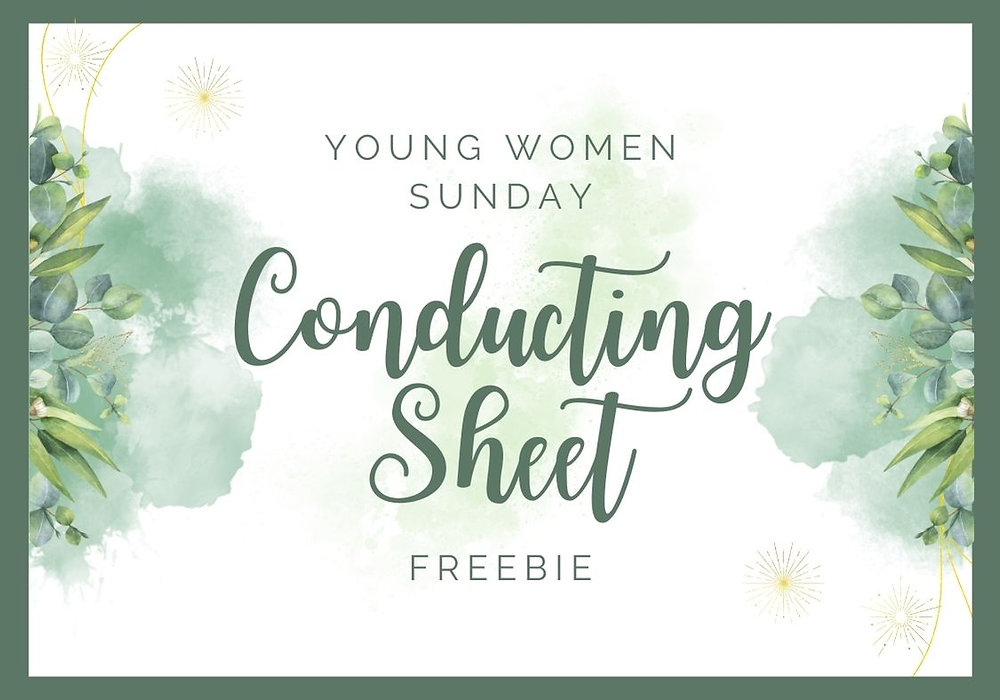 Young Women Conducting Sheet Freebie