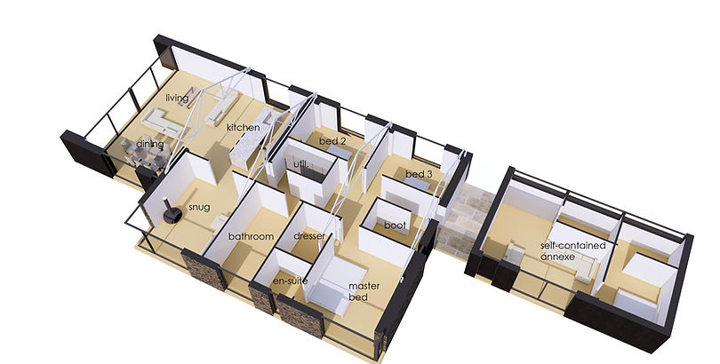 Class Q Barn Conversion In Laneshawbridge - AW+A Architects