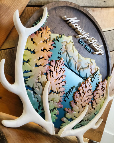 Family Name Signs: $450-$600 | White Pine Whimsy