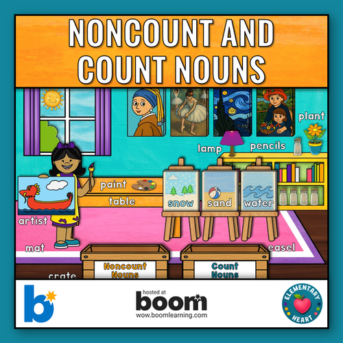 Count and Noncount Nouns - Boom Cards - 3rd-Grade - Interactive Digital ...