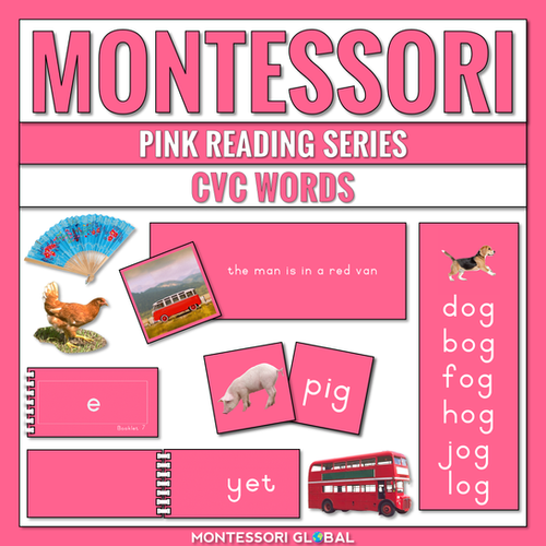 Montessori Pink Series - CVC Words | Montessori Global