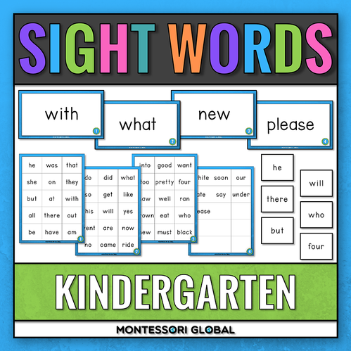 Kindergarten Sight Word Practice | Montessori Global