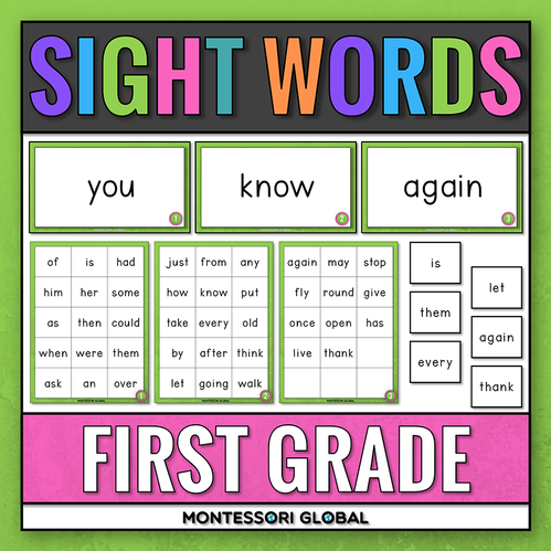 Sight Words for 1st Grade | Montessori Global