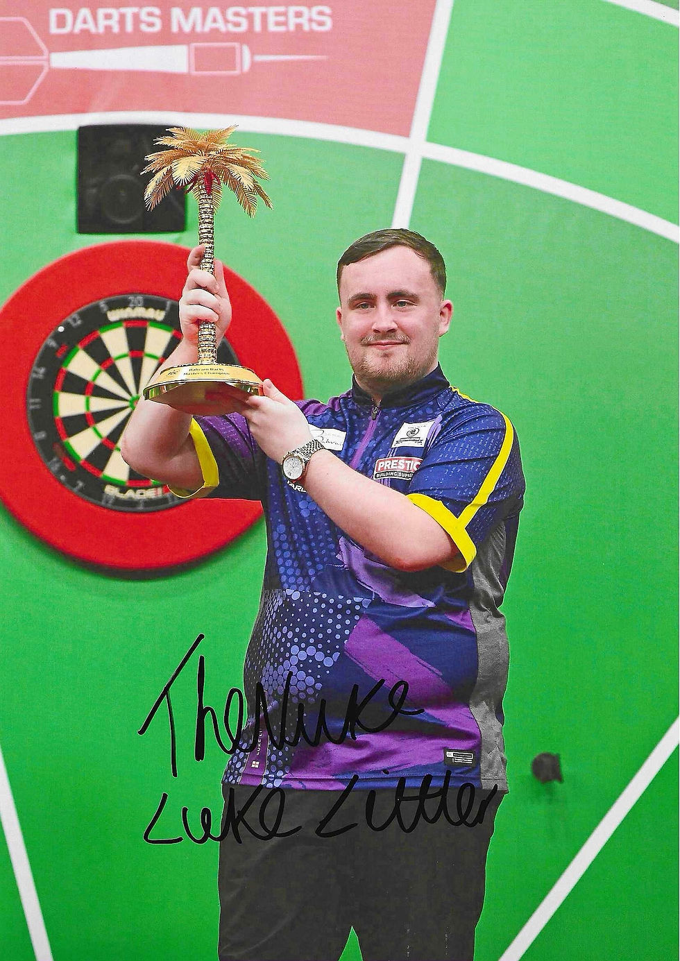 Luke Littler - The Nuke - Darts Icon - Signed A4 Photo | L.E Star Signings
