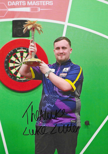 Luke Littler - The Nuke - Darts Icon - Signed A4 Photo | L.E Star Signings