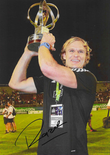 Scott Robertson - New Zealand Rugby Head Coach - All Blacks Signed A4 ...