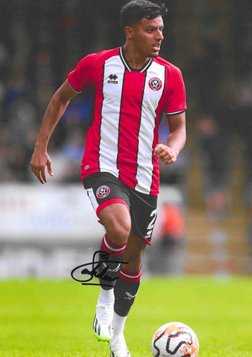Sai Sachdev - Sheffield United - Signed A4 Photo | L.E Star Signings