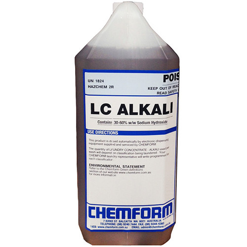 LC Alkali - Laundry alkali concentrate added by liquid feed system ...