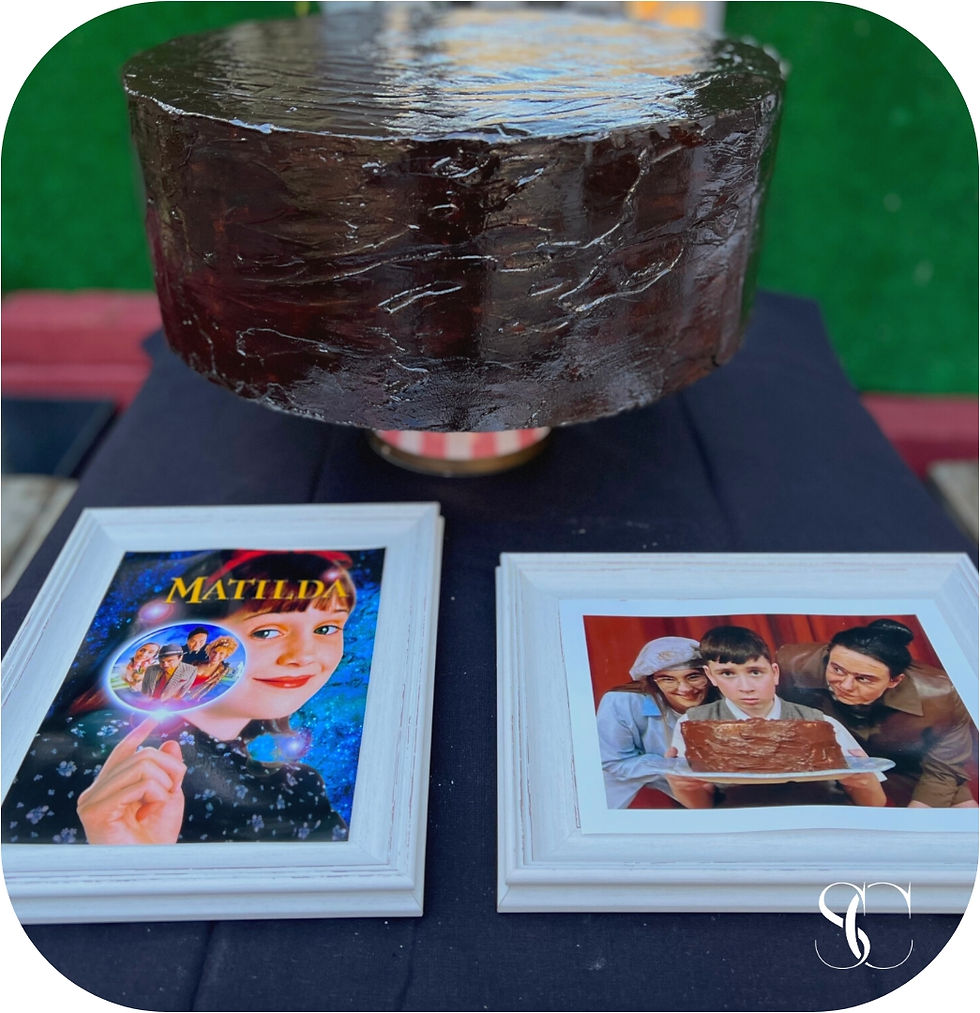 Fake Artificial Giant 15” plain chocolate cake, Matilda inspired style ...