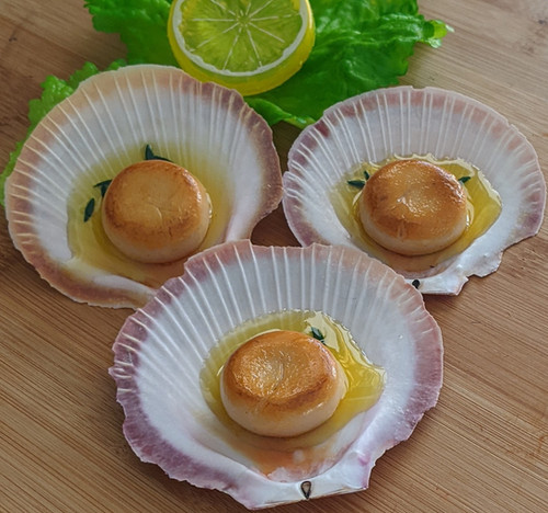 Fake Scallop on the Shell with Chive Butter Sauce (1) | Fake Food Australia